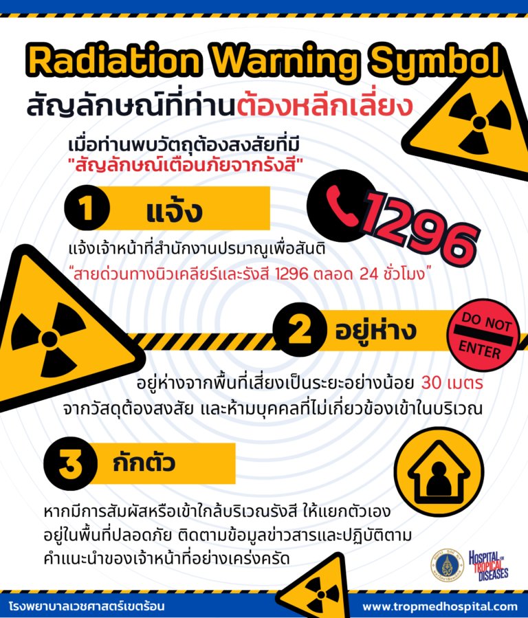 “สัญลักษณ์เตือนภัยจากรังสี” (Radiation Warning Symbol) - Hospital for ...